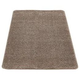 Teppich ANDIAMO "Parla", grau (taupe), B:57cm H:13mm L:110cm, Polypropylen, Teppiche, Kurzflor, weicher Velours, ideal im Wohnzimmer & Schlafzimmer