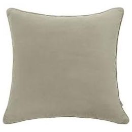 Dekokissen "Samt Ladina 2", beige (sand beige), B:50cm H:50cm L:50cm, Obermaterial: 100% Polyester, LeGer Home by Lena Gercke, Dekokissen_Sitzkissen_Kissenhüllen, kuschelig, ohne Füllung