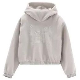Kapuzenpullover CMP, Damen, Gr. XS, weiß (bone), Obermaterial: 100% Polyester, sportlich, Pullover