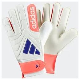 Torwarthandschuhe Adidas PERFORMANCE "COPA GL CLB J", Herren, Gr. 5, sanftes weiß, lucid blau, signal coral, Handschuhe