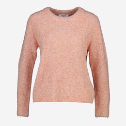 Axara Orangefarbener Pullover mit Kunstperlen