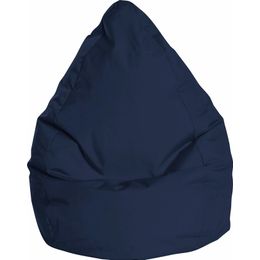 Sitzsack SITTING POINT "BRAVAL L", blau (jeansblau), B:70cm H:90cm T:70cm, Polyester, Polystyrol, Sitzsäcke