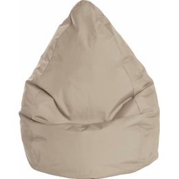 Sitzsack SITTING POINT "BRAVAL L", beige (khaki), B:70cm H:90cm T:70cm, Polyester, Polystyrol, Sitzsäcke