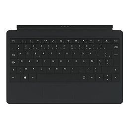 Microsoft Tastatur AZERTY Französisch mit Hintergrundbeleuchtung Surface Type Cover 2