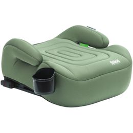 Kindersitzerhöhung fillikid "Flip Deluxe, Auto mit verstellbarem Iso-Fix", Baby, grün, Polyester, Kindersitze, mit Flaschenhalter