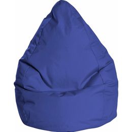 Sitzsack SITTING POINT "BRAVAL L", blau (dunkelblau), B:70cm H:90cm T:70cm, Polyester, Polystyrol, Sitzsäcke