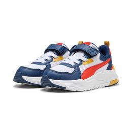 Sneaker Puma "TRINITY LITE AC+ PS", Kinder, Gr. 31, Puma weiß, fierce rot, persian blau, Textil, Schuhe