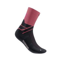 Bauerfeind Sports Run Performance Mid Cut Socks Bekleidung Damen rot S