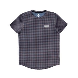 Saysky Houndstooth Combat T-Shirt Bekleidung Herren blau
