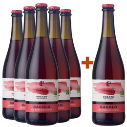 Azienda Agricola Piazza 5+1 Rosato frizzante Veneto col fondo Verduzzo Trocken - Venetien &ndash; Probierpaket IGP