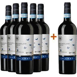 Alemat 5+1 Paket Brunaldo Monferrato Rosso Croatina 2019 Trocken - Piemont &ndash; Probierpaket DOC