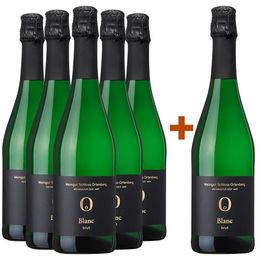Schloss Ortenberg 5+1 Paket Blanc Sekt Kerner Brut - Baden &ndash; Probierpaket b.A.