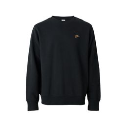 Nike Sportswear Sweatshirt 'CLUB' Herren Gr&ouml;&szlig;e S braun / rot / schwarz / wei&szlig;