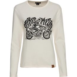 Spirit Motors Racing Ronja Damen Longsleeve weiß XL - Motorradbekleidung - Freizeitbekleidung - Pullover