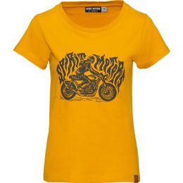 Spirit Motors Racing Ruby Damen T-Shirt gelb XS - Motorradbekleidung - Freizeitbekleidung - T-Shirts