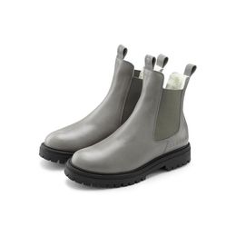 ELBSAND Stiefelette 'Chelseaboots' grau Gr. 41 für Damen. Mit Fellimitat