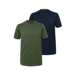 Tchibo - 2 T-Shirts mit Rundhalsausschnitt - Herren - Gr. M - dunkelblau