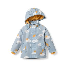 Tchibo - Kleinkind-Thermo-Regenjacke - Herren - Gr. 110/116 - hellblau/print