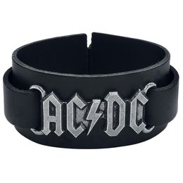 ACDC AC/DC AC/DC Logo Lederarmband schwarz HRWL446