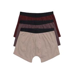 JP1880 Boxershorts Herren Größe XXXL beigemeliert / aubergine / bordeaux / schwarz