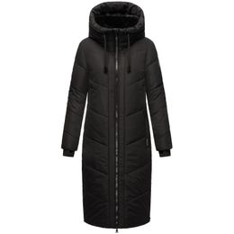 Marikoo Damen Winter Steppmantel Stepp Jacke Mantel Parka warm mit Kapuze Nadaree