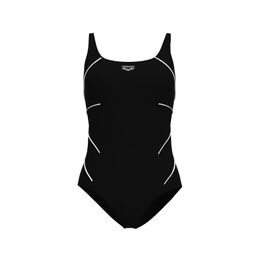 arena Badeanzug 'SHAPEWAR JEWEL LOW C-CUP' Damen Gr&ouml;&szlig;e S schwarz / wei&szlig;