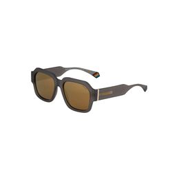 Polaroid Sonnenbrille Herren Größe 54 gelb / dunkelgrau