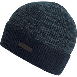 Strickmütze Chillouts "Moritz Hat", Damen, blau (navy), Rippstrick, Materialmix, Mützen, Feiner Rippenstrick in melierter Optik