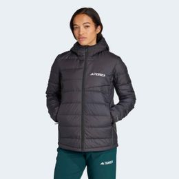 Outdoorjacke adidas terrex "W MT DOWN H J", Damen, Gr. L, schwarz, Obermaterial: 100% Polyester. Wattierung: 80% Entendaune, 20% Federn, Jacken