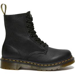 Dr. Martens Stiefel - Lace-Up Ankle Boots With Textured Leather - Gr. 40 (EU) - in Schwarz - f&uuml;r Damen