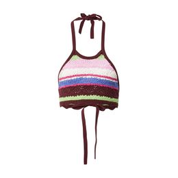 MONKI Stricktop Damen Gr&ouml;&szlig;e XS blau / apfel / rosa / bordeaux / offwhite