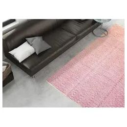 Teppich Calo-deluxe "Luba 500" Gr. 4, pink, B:160cm H:7mm L:230cm, Baumwolle, Teppiche, Teppich, reine Baumwolle, Wohnzimmer