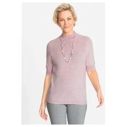 Classic Dog Kaschmirpullover CLASSIC "Kaschmir-Pullover", Damen, Gr. 36/38, rosa (rosé, meliert), 100% Kaschmir, meliert, Pullover