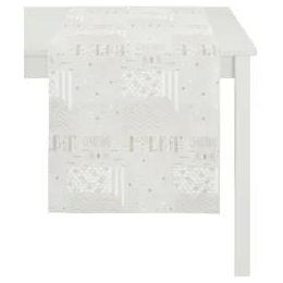 Tischläufer Apelt "5200 CHRISTMAS ELEGANCE, Weihnachtsdeko, Weihnachten", beige (creme, goldfarben), B:48cm L:140cm, Polyester, Viskose, Tischdecken
