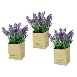 Kunstblume I.GE.A., lila (violett), B:10cm H:20cm T:10cm, Kunststoff, Kunstpflanzen, im Topf