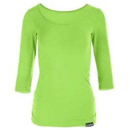 3/4-Arm-Shirt WINSHAPE "WS4", Damen, Gr. XL, grün (apfelgrün), 90% Baumwolle, 10% Elasthan, Rundhals, Shirts