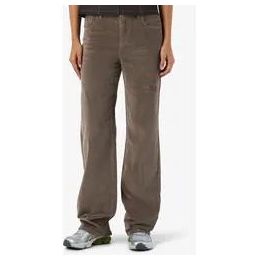 Cordhose Noisy may "NMYOLANDA NW WIDE LEG CORDUROY NOOS", Damen, Gr. 26, Länge 32, morel, Cord, Obermaterial: 98% Baumwolle, 2% Elasthan, unifarben, lang, Hosen