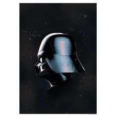 Bild Komar "Star Wars Classic Helmets Vader", schwarz-weiß (farbe bild(er): schwarz, weiß), B:30cm H:40cm, Holz, Papier, Bilder, Wandbild zur Dekoration im Kinderzimmer - ohne Rahmen