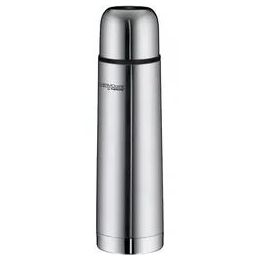 Isolierflasche THERMOCAFÉ "TC EVERYDAY, Edelstahlkörper, spülmaschinenfest", stainless steel mat, H:25cm, Edelstahl, Kunststoff, Silikon, Trinkflaschen, mit Twist & Pour Lid und Trinkbecher (nicht isoliert)