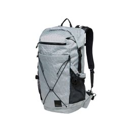 Jack Wolfskin Wandermood 30 - Rolltop Wanderrucksack 53 cm (granite black) in rainstorm | Gr.: onesize