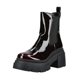 Steve Madden Stiefelette in Dunkelrot Lack | Gr.: 42