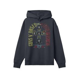 F4NT4STIC Hoodie Guns N' Roses Skull Rock Band Merch in off black | Gr.: XS