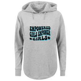 F4NT4STIC Oversized Hoodie Internationaler Frauentag Empowered Girls Power in grau | Gr.: S