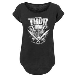 F4NT4STIC T-Shirt Marvel Thor Ragnarok Thor Hammer Logo in schwarz | Gr.: XL