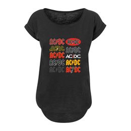 F4NT4STIC T-Shirt AC/DC Multi-Logo in schwarz | Gr.: XL
