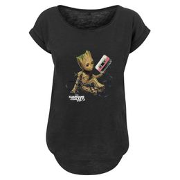F4NT4STIC T-Shirt Marvel Guardians Of The Galaxy Vol2 Groot Tape in schwarz | Gr.: XS
