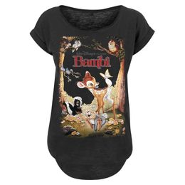 F4NT4STIC T-Shirt Bambi Retro Poster in schwarz | Gr.: XXL