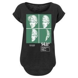F4NT4STIC Long Cut T-Shirt David Bowie 1983 Concert Poster' in schwarz | Gr.: L