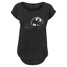 F4NT4STIC Long Cut T-Shirt DC Comics Batman Spot Logo' in schwarz | Gr.: XXL