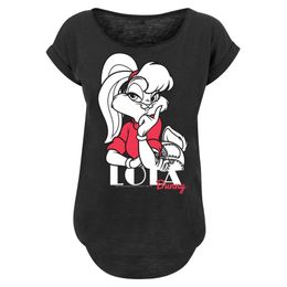 F4NT4STIC Long Cut T-Shirt Looney Tunes Classic Lola Bunny in schwarz | Gr.: XL